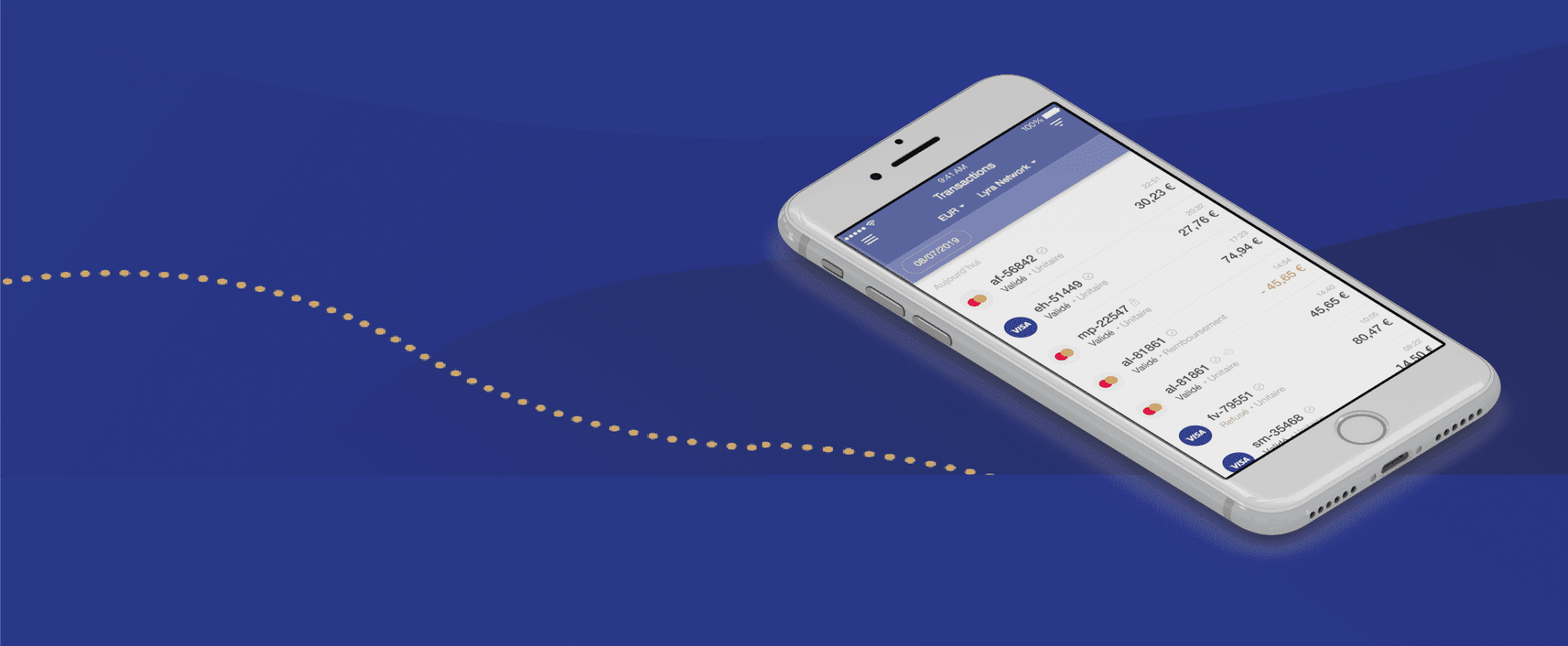 Lyra Collect App - Verwalten Sie Ihre Zahlungen von Ihrem Handy aus.